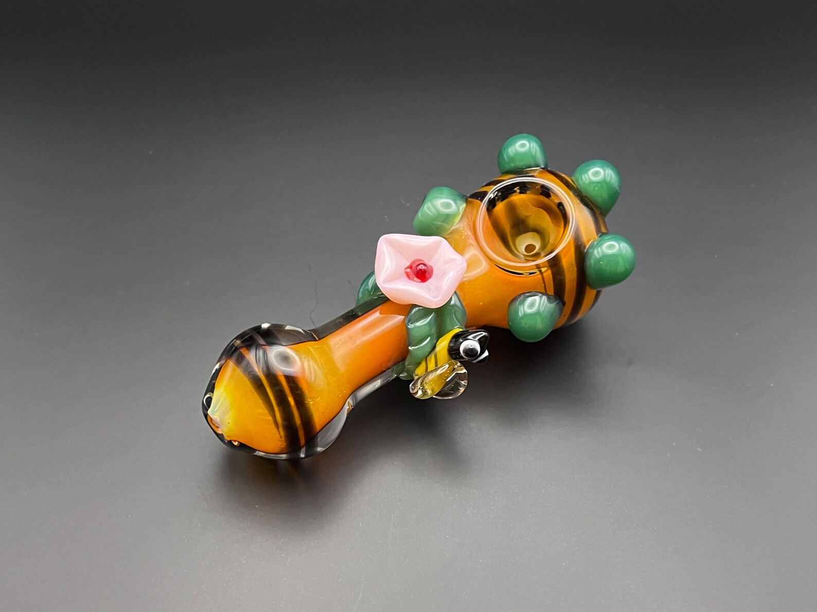 Flower Glass Pipe Girly Bee Pipes Beautiful Girly Pipe - Etsy