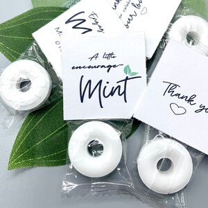 Mint Favors, A Little Encouragement, Thank You Gift, Party Favors ...