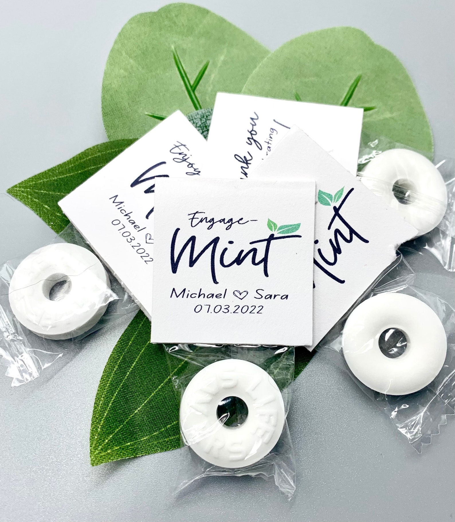 Personalized Mint Wedding Favors, Engagement Mint, Thank You Gift ...