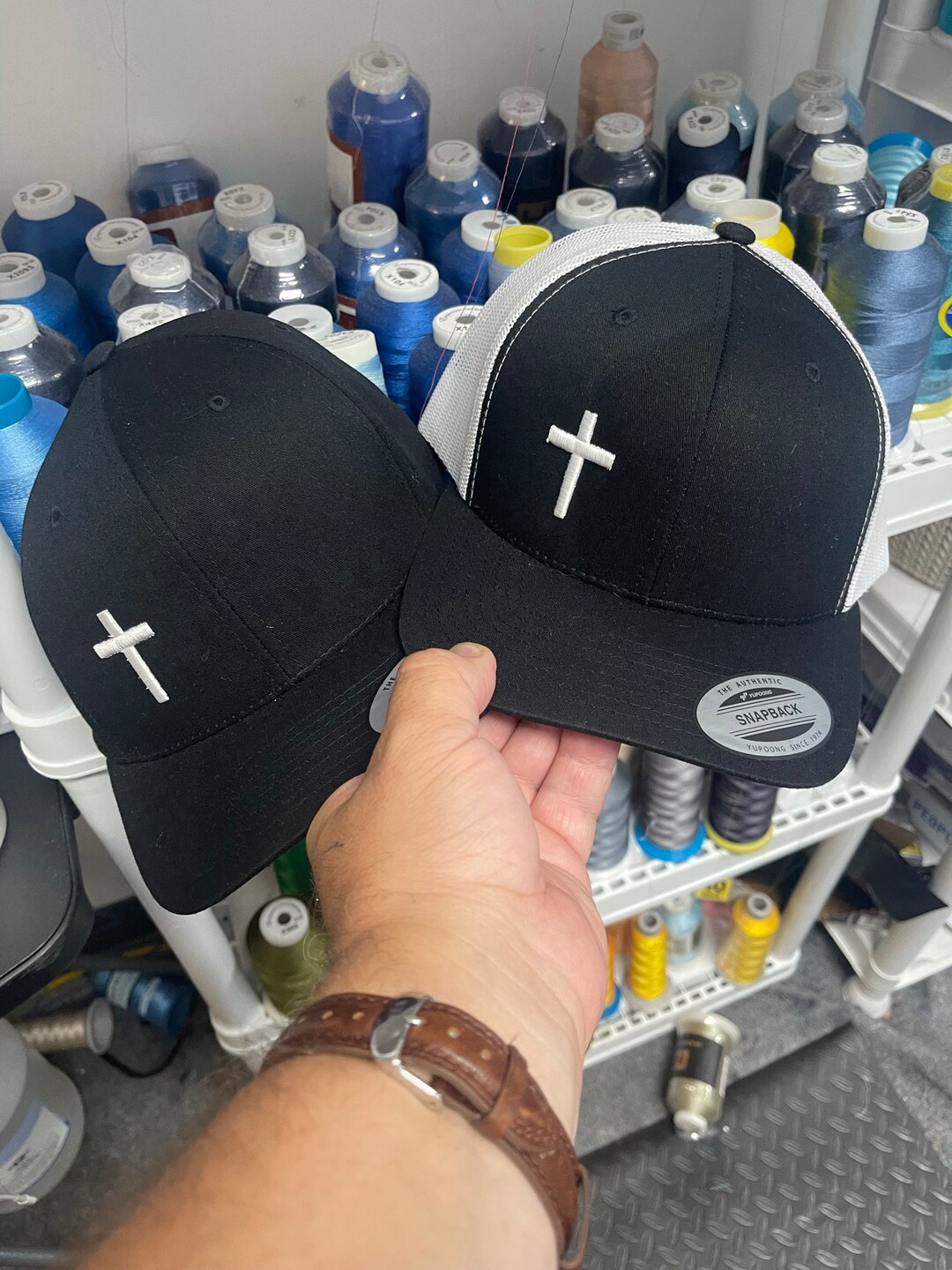 The Cross Embroidered in 3D Puff Embroidery. Jesus Died for Your Sins ...
