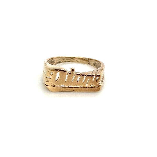 Name Ring Gold - Etsy