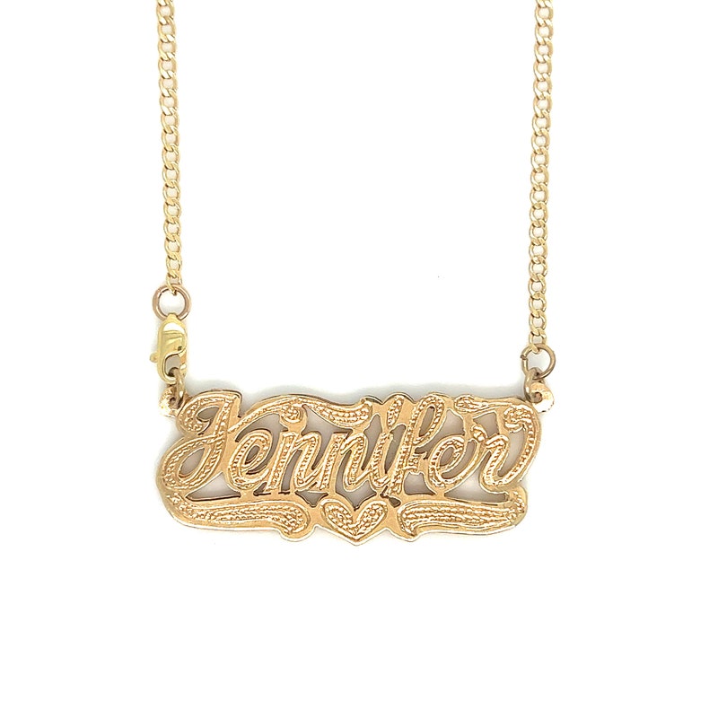 Nameplate Necklace - Etsy