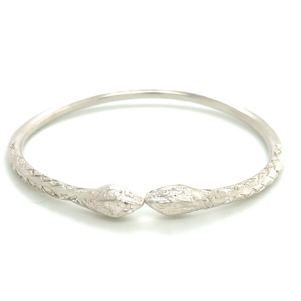Silver Bangle - Etsy