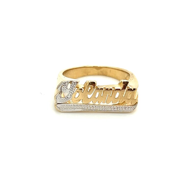 Name Ring Gold - Etsy