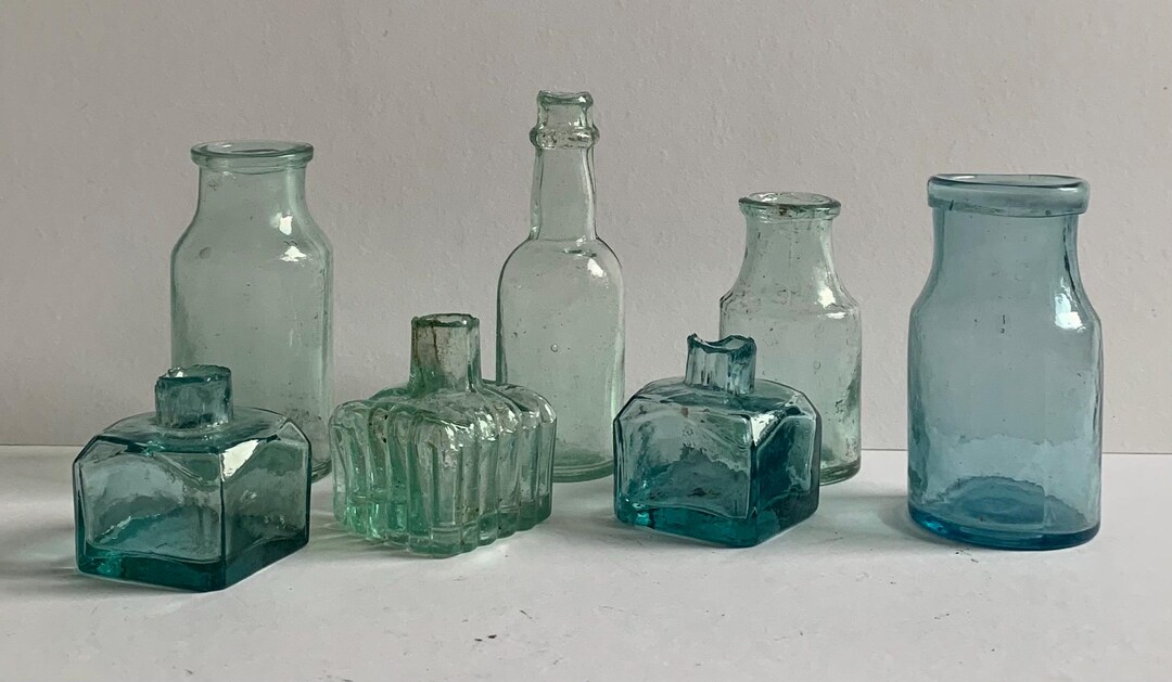 Selection of Victorian Penny Inks Gum Bottles Etc - Etsy