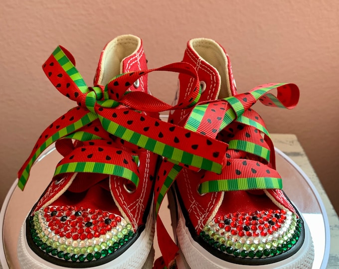 Custom Bling Watermelon Converse - Etsy