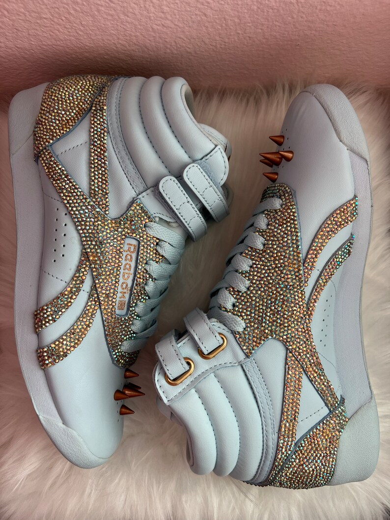 Custom Bling Cardi B Reebok Classic Freestyle Sneaker Size 8 - Etsy