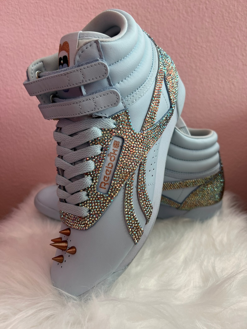Custom Bling Cardi B Reebok Classic Freestyle Sneaker Size 8 - Etsy