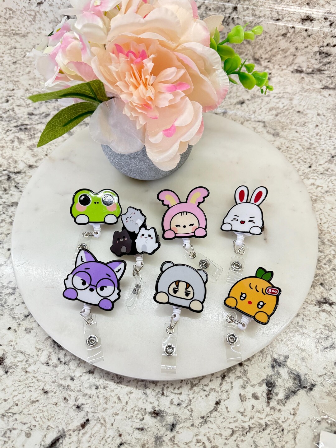 Seventeen Retractable Miniteen Cartoon Acrylic Brooches Kpop 17 - Etsy