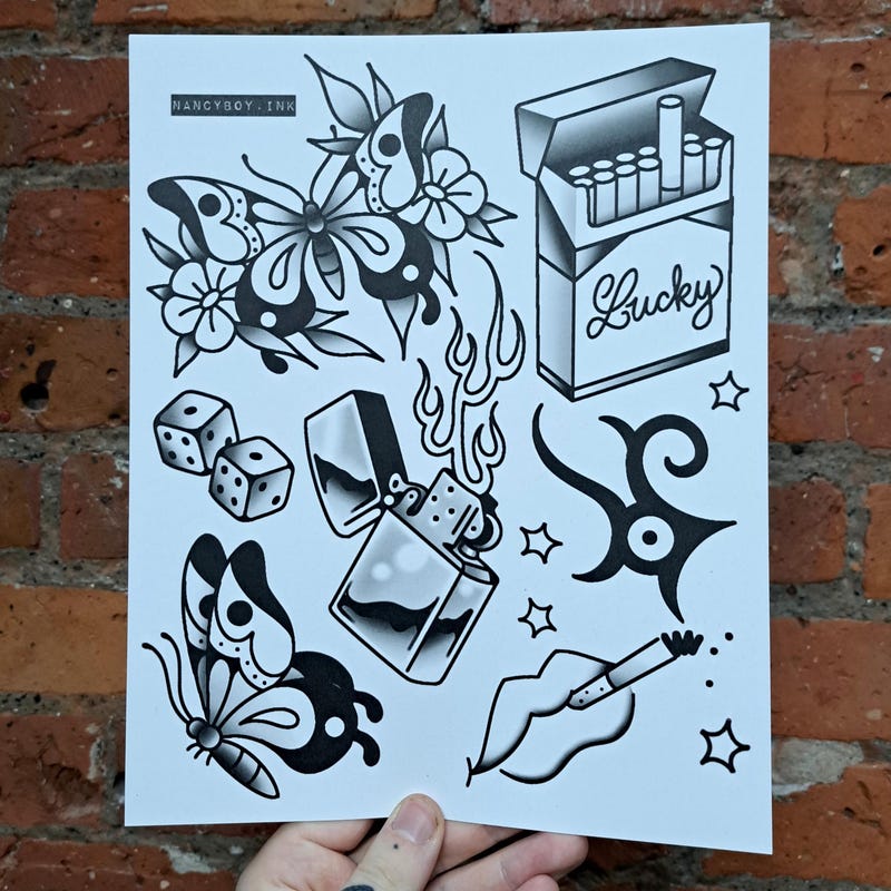 10 Inch Tattoo - Etsy UK