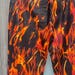 MARINE SERRE Flame Fire Leather Pants Runway 2019 Moto SZ Small Medium ...