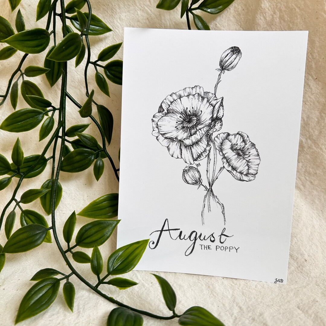 August Cards - Etsy