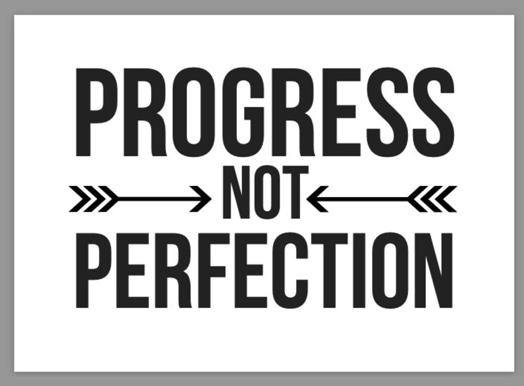 Progress / Perfection PRINTABLE Poster Downloadable Art Decor School ...