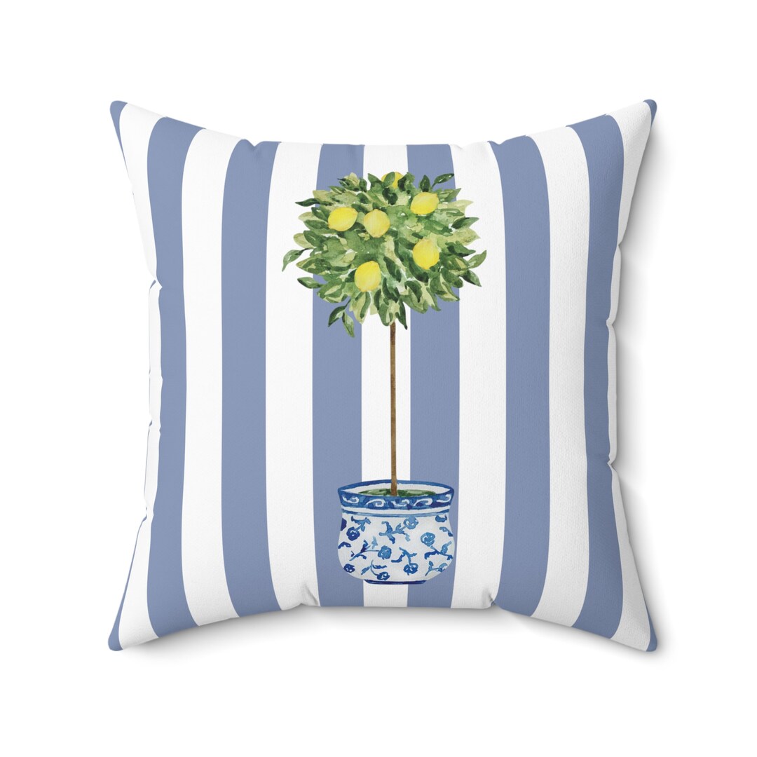 Chinoiserie Planter Lemon Topiary Grandmillennial Style Trendy Cute ...