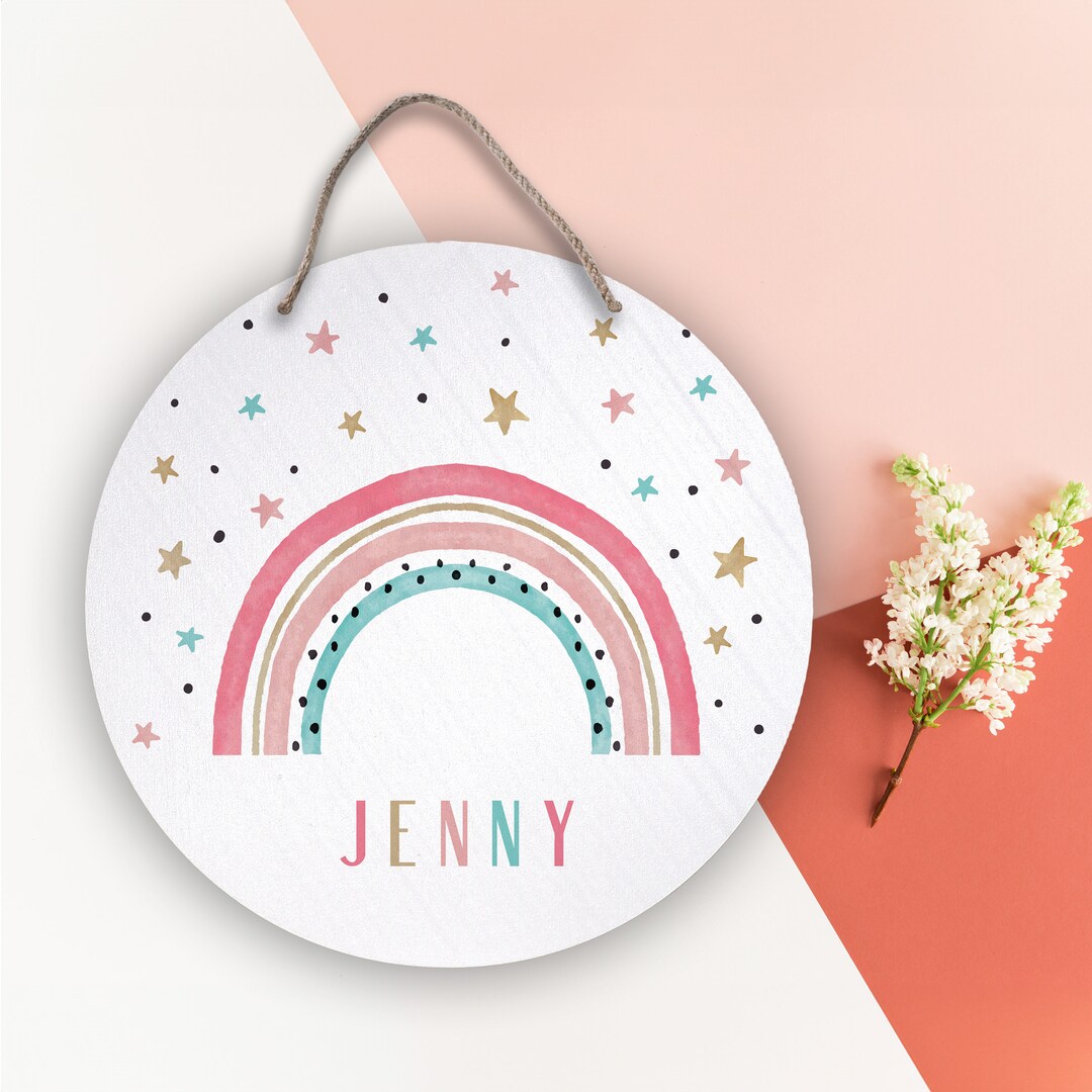 Personalized Baby Girl Door Sign, Baby Name Sign, Baby Nursery Room ...