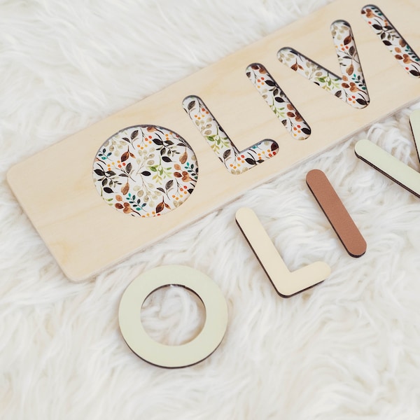 Wooden Name Puzzle - Etsy