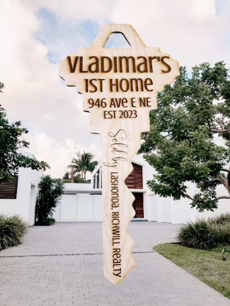 Personalized New Home Key Realtor / New Home Owners / Realtor - Etsy