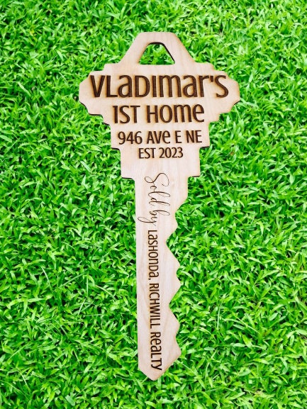 Personalized New Home Key Realtor / New Home Owners / Realtor - Etsy