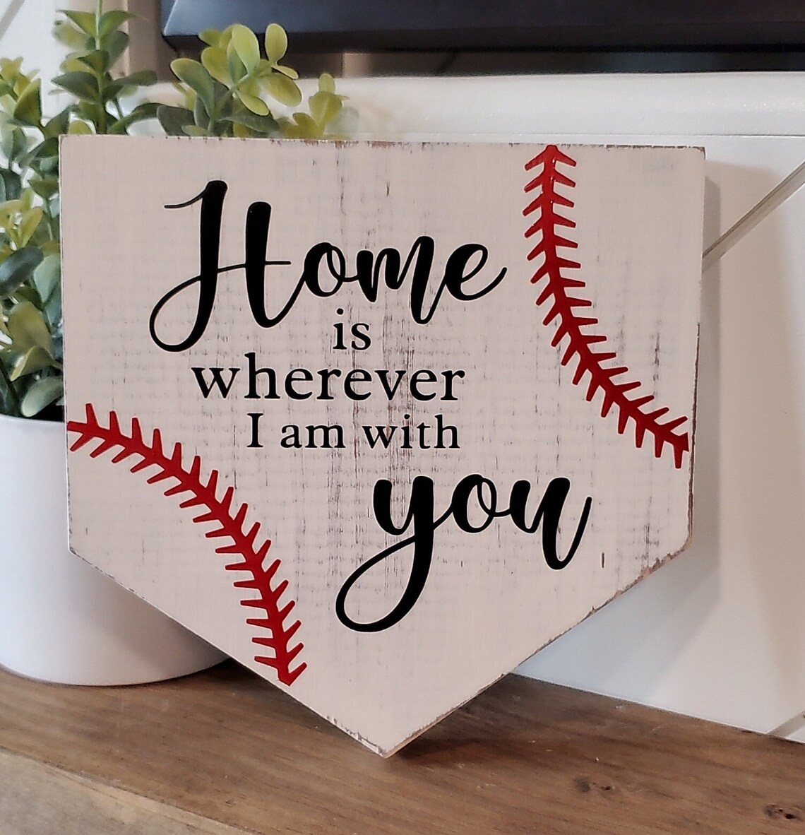 Baseball Home Plate Sign, Wooden Sign - Etsy