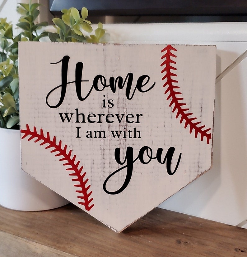 Baseball Home Plate Sign, Wooden Sign - Etsy