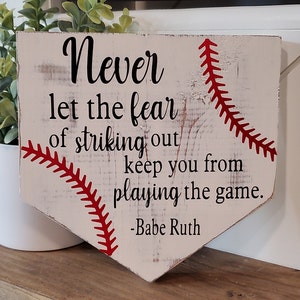 Baseball Home Plate Sign, Wooden Sign - Etsy