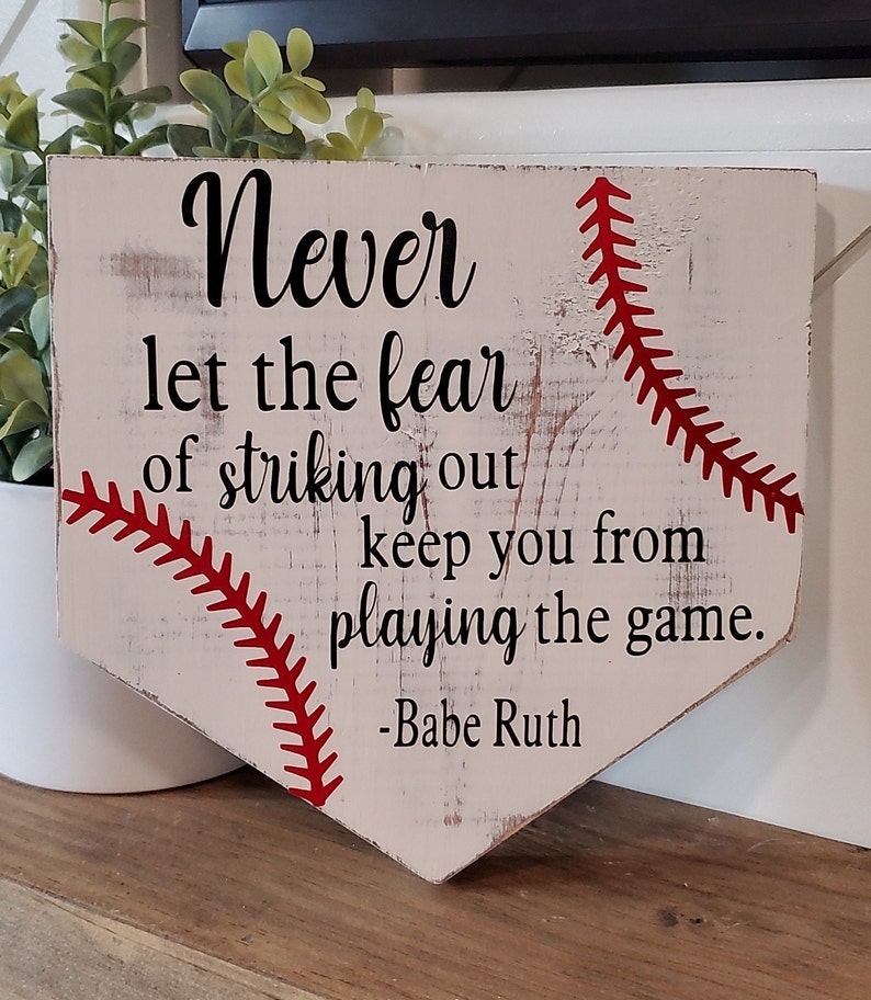 Baseball Home Plate Sign, Wooden Sign - Etsy