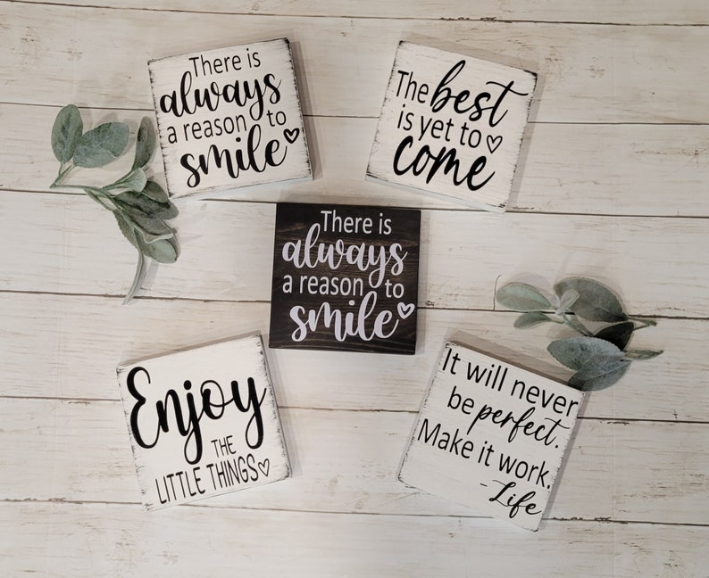 Wood Shelf Sign, Wood Sign, Signs With Sayings, Shelf Signs, Wood Block ...