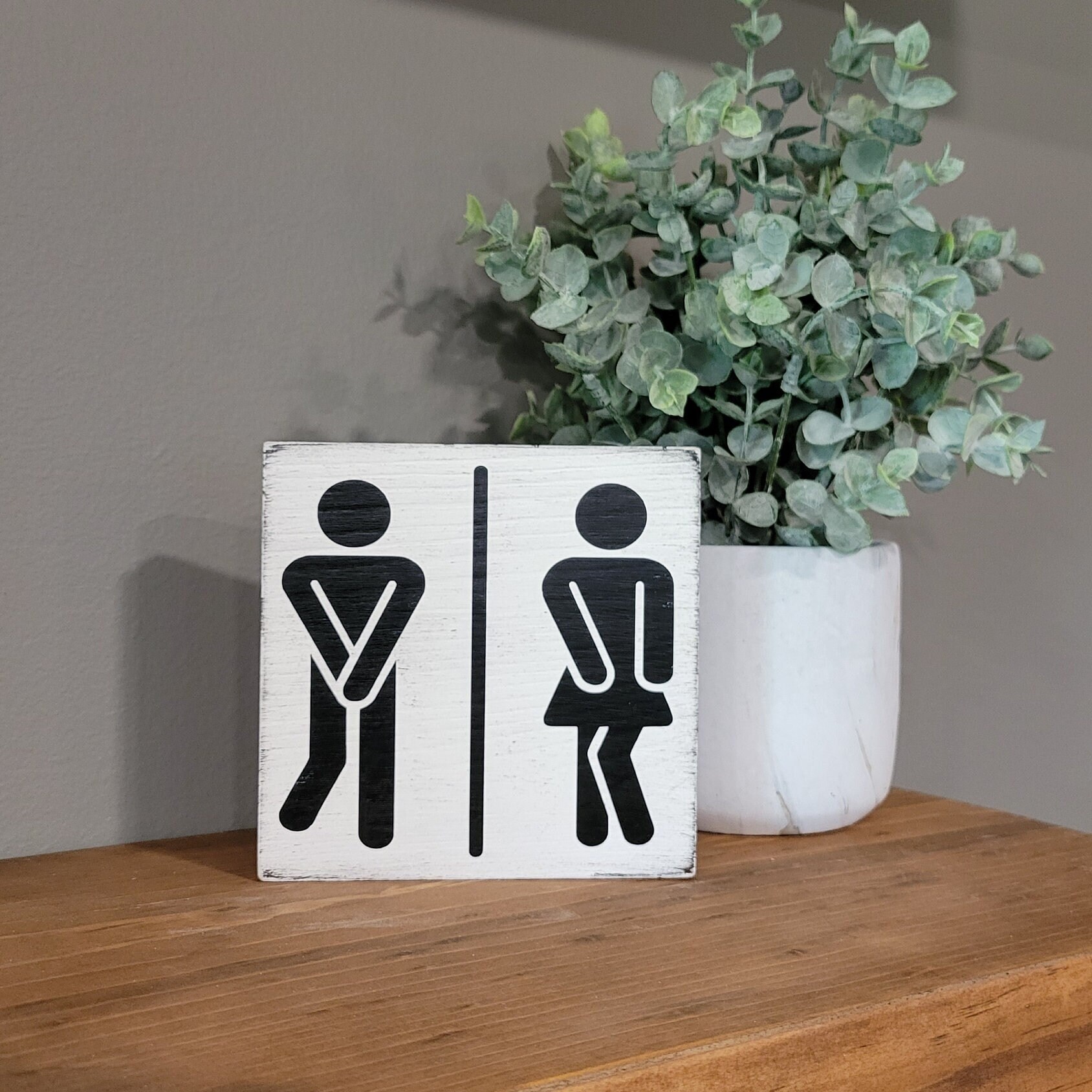 Bathrooms Signs, Wood Signs, Signs With Sayings, Shelf Signs, Wood ...