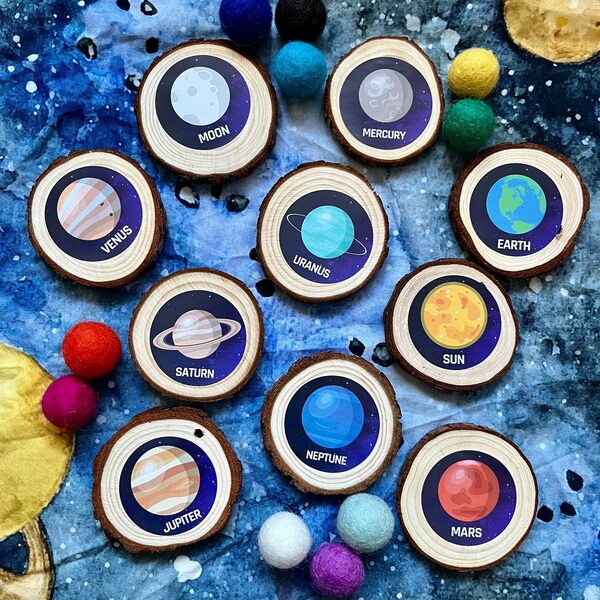 Solar System Flash Cards - Etsy UK