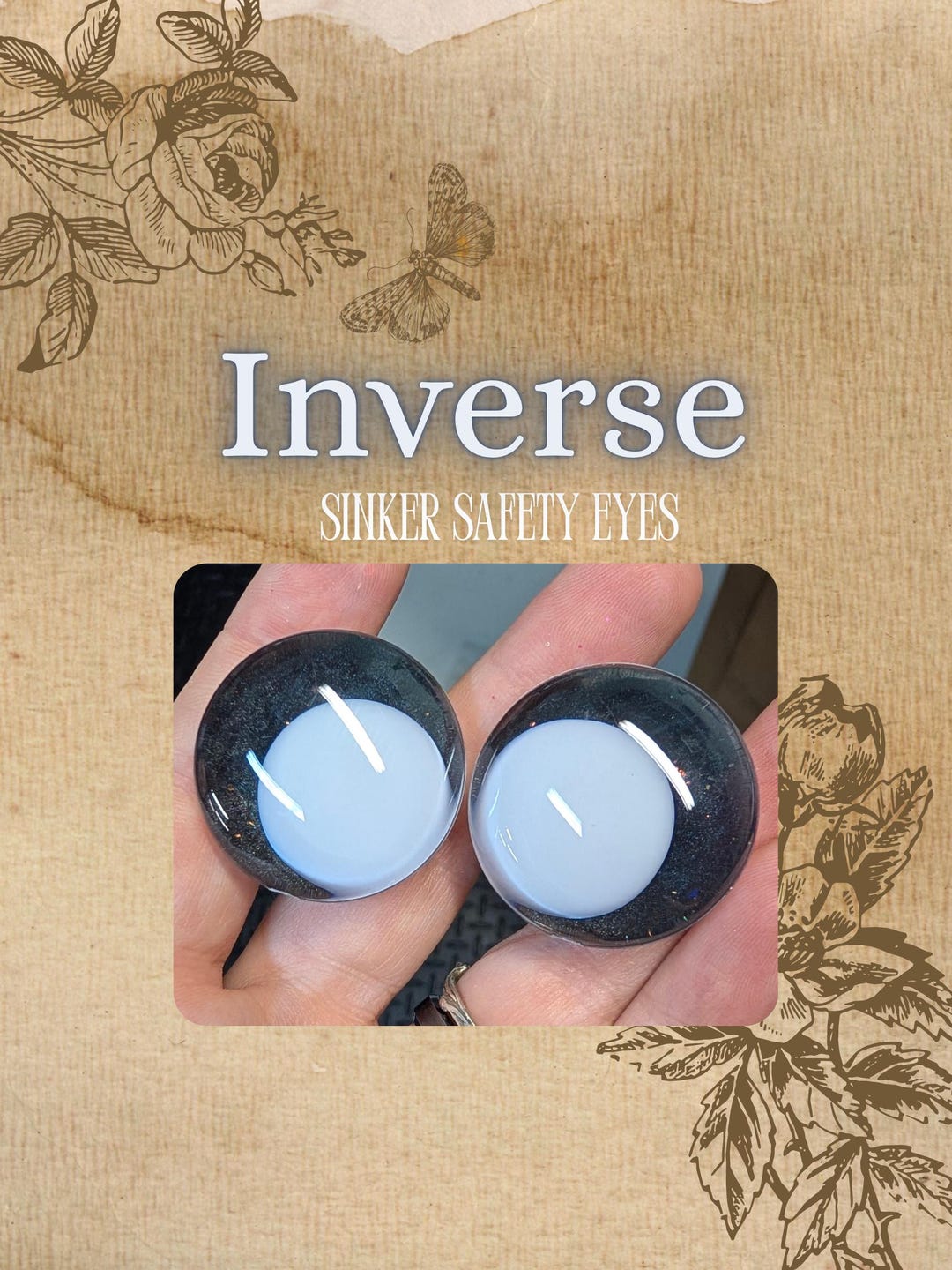 Inverse Handpainted Kawaii Safety Eyes 20, 25, 30, 35 or 40 Mm - Etsy