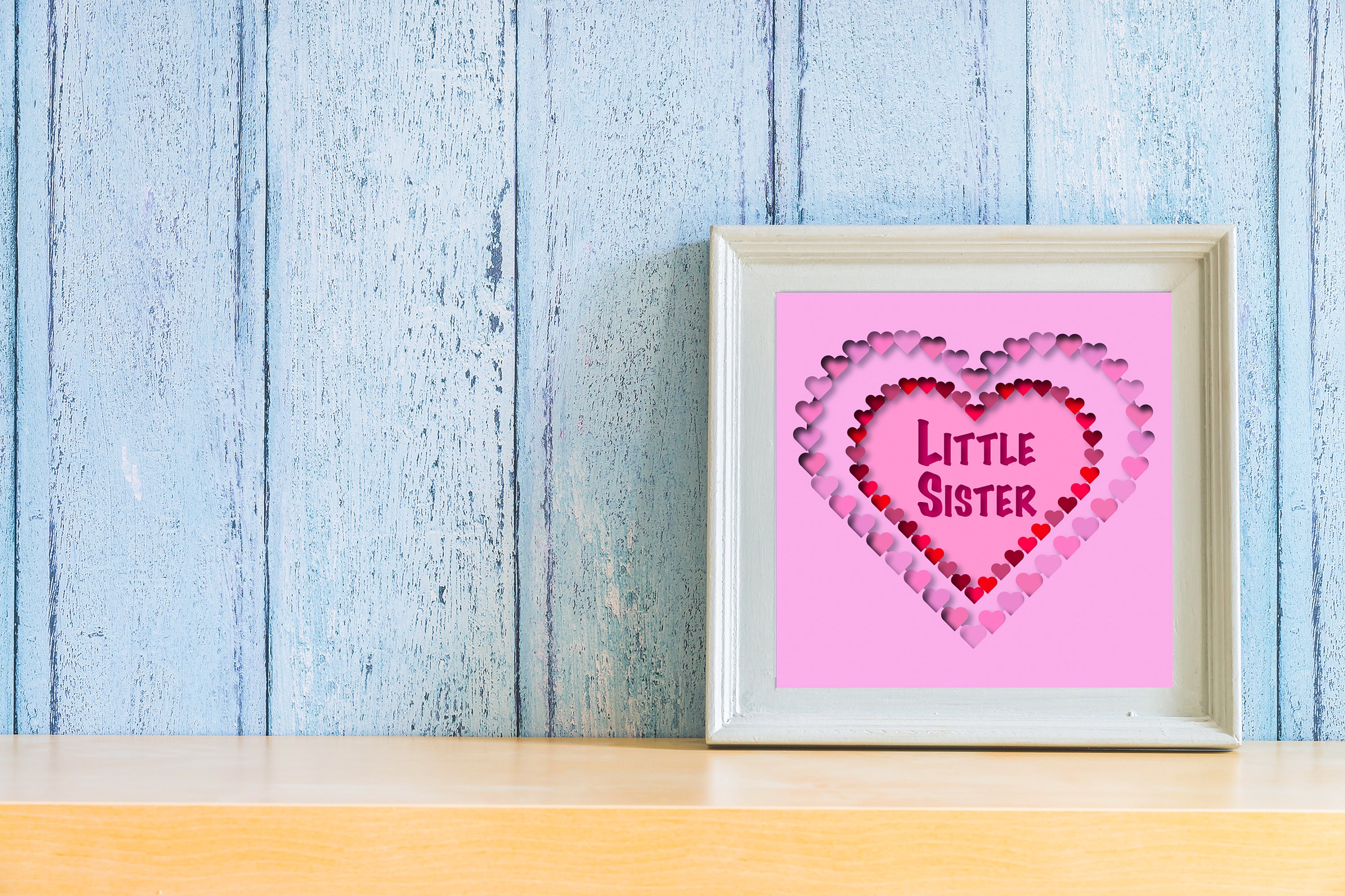 Little Sister Shadow Box SVG Paper Cut Light Box Light Box - Etsy Singapore