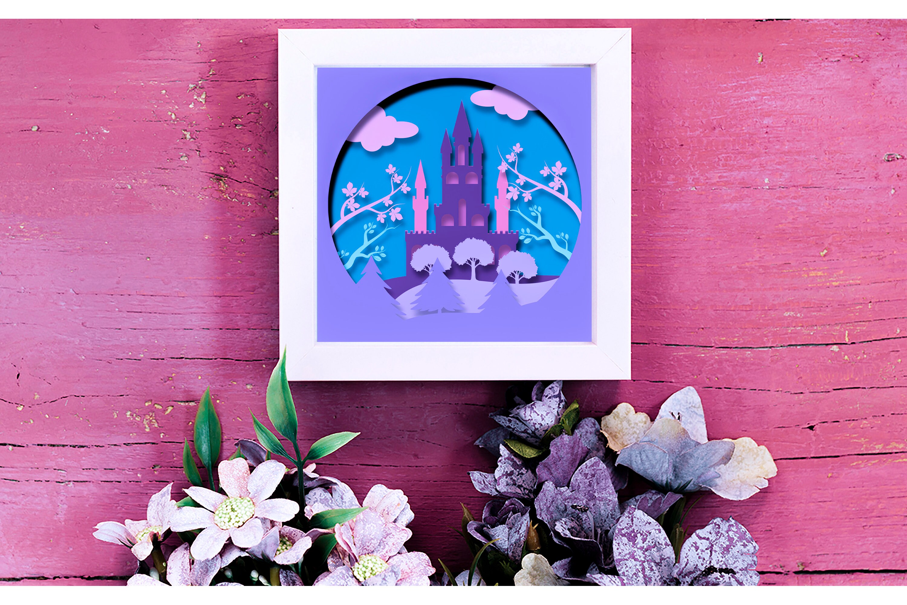Castle Shadow Box SVG 3D Castle Paper Cut Light Box SVG - Etsy