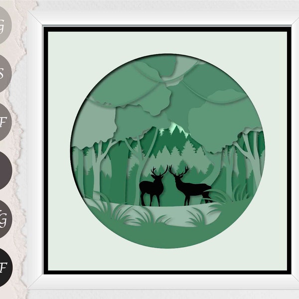 Deer Shadow Box - Etsy