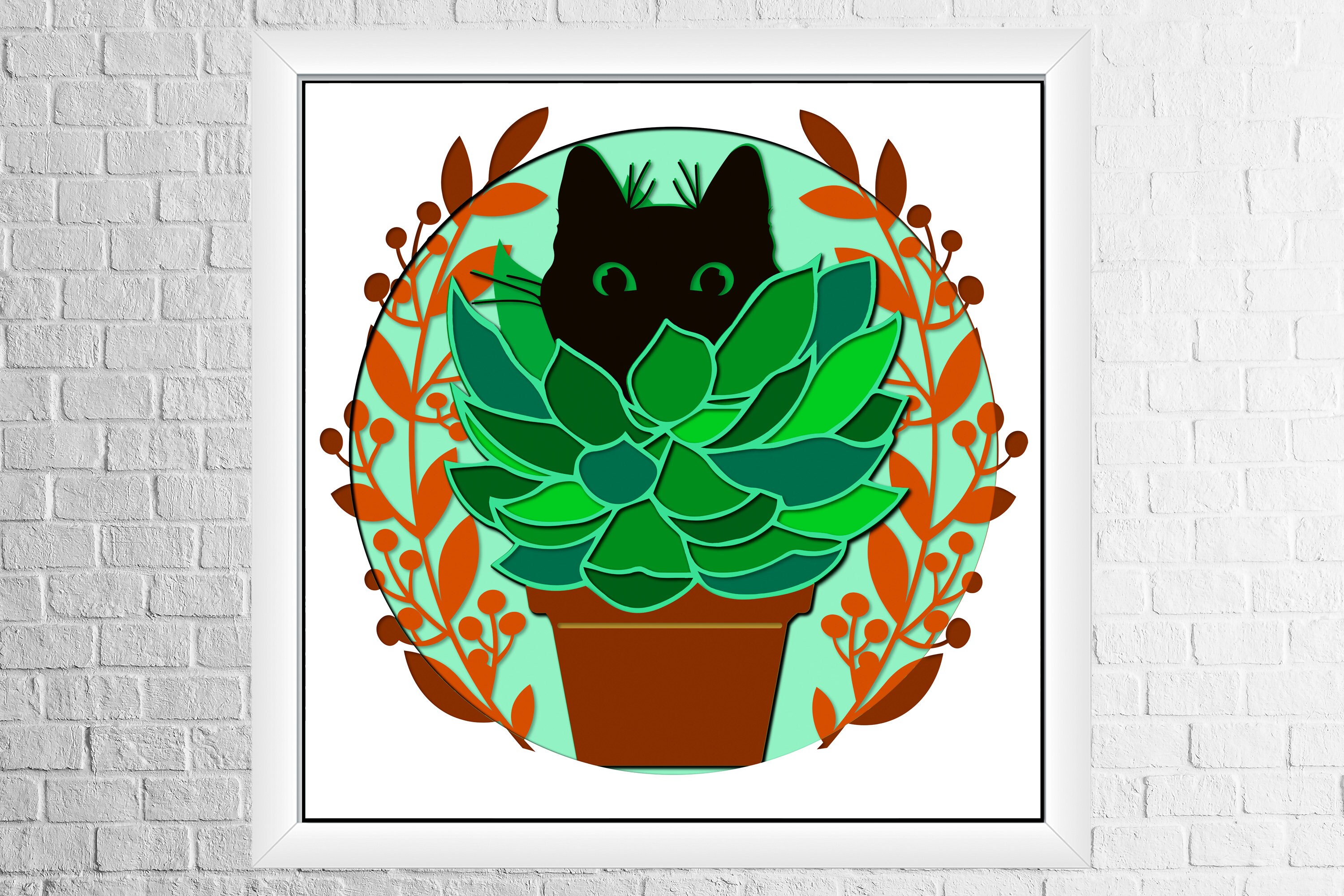 Cat Shadow Box SVG Layered Lightbox and Paper Art for Cricut - Etsy