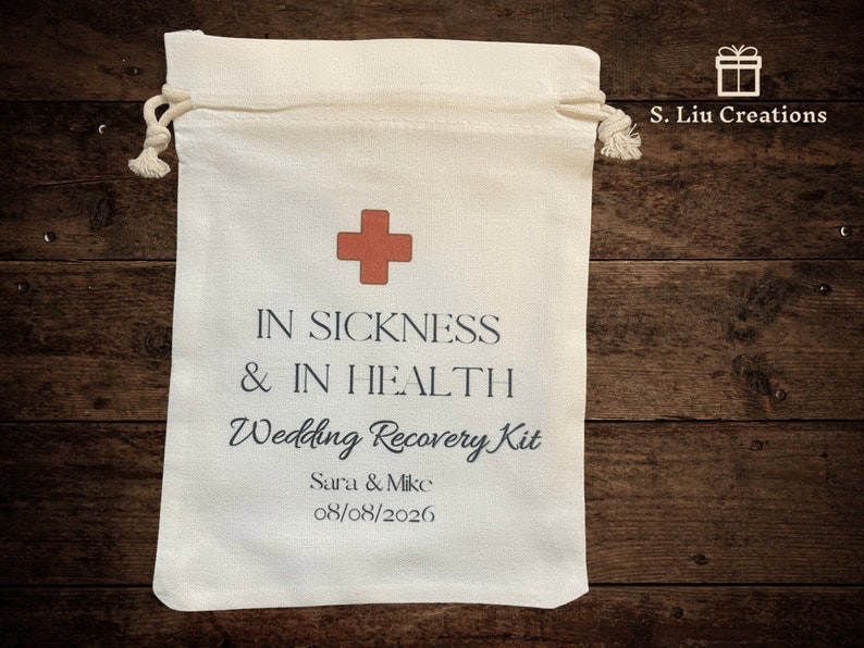In Sickness & in Health Wedding Recovery Kit Wedding - Etsy