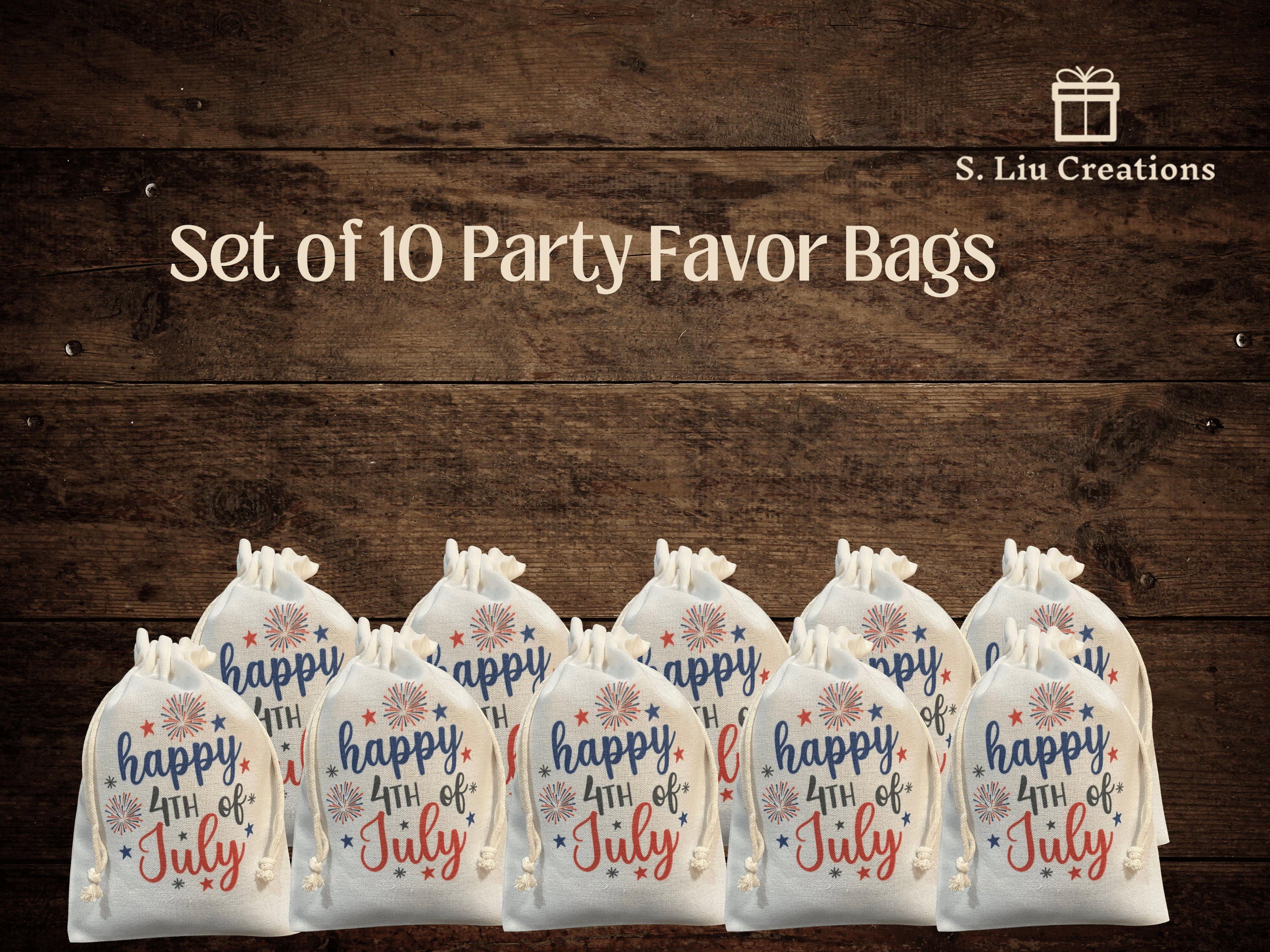 Happy 4th of July Party Bags, Independence Day Bag, Fourth of July Bags ...