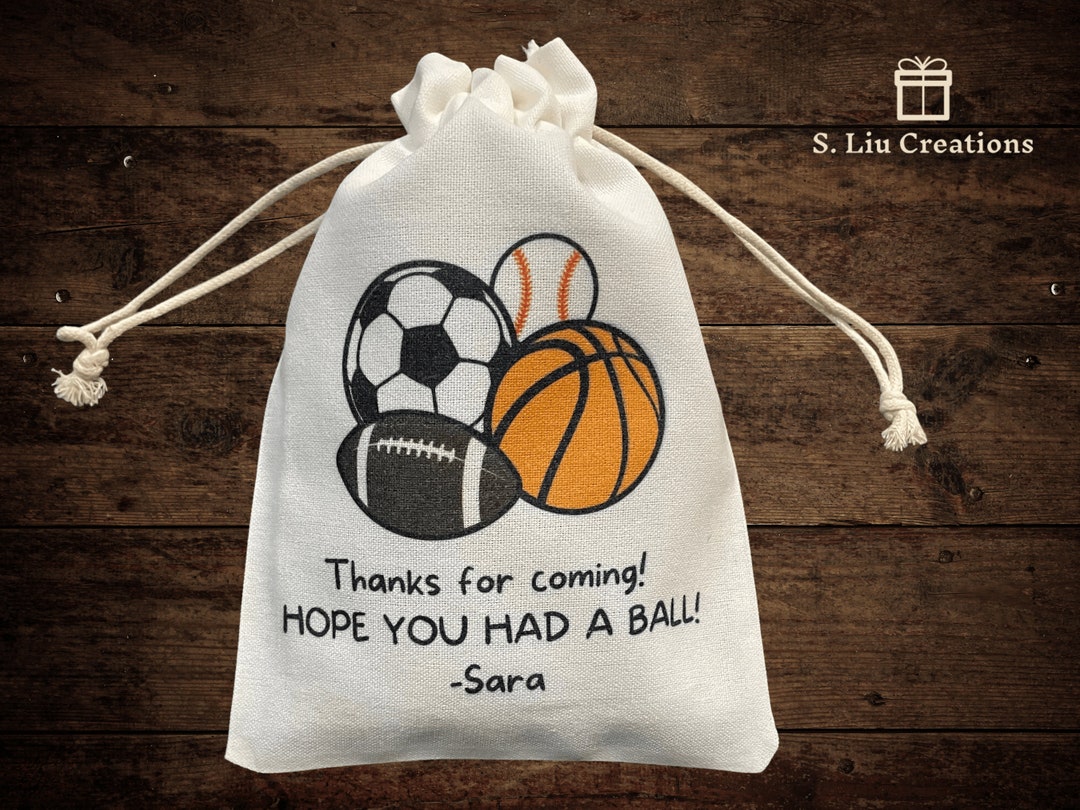 Custom Sports Theme Party, Basketball Football Baseball Soccer Ball ...