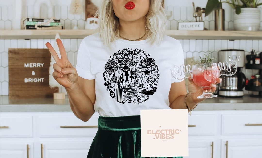Elf Round Collage, All Things Elf, Christmas Elf T-shirt, Fun Christmas ...