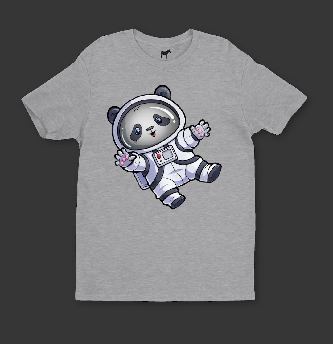 Space Panda (aka Astro Lilo), Adult and Youth T-shirt With Sticker - Etsy