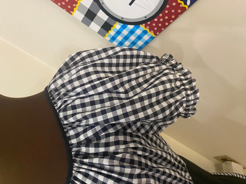 Vintage Black & White Gingham Square Dance Dress - Etsy