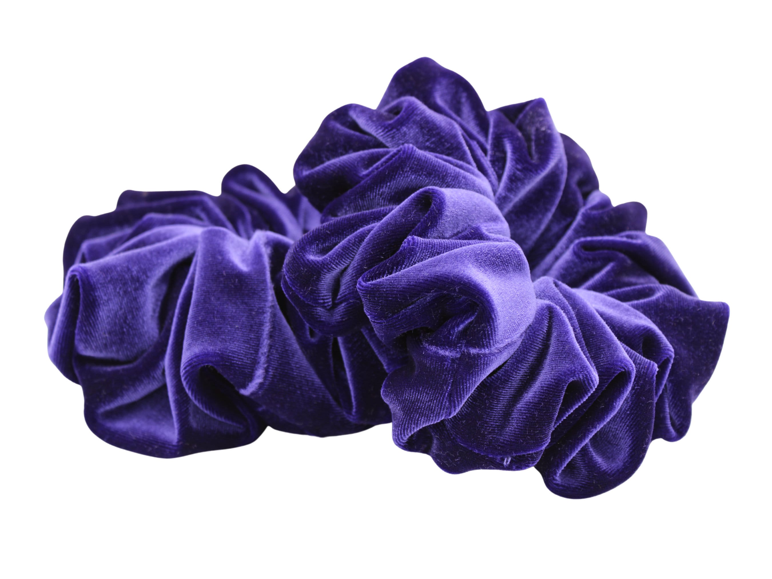 Large Purple Velvet Scrunchie, Velvet Elastic Hair Tie, Handmade ...