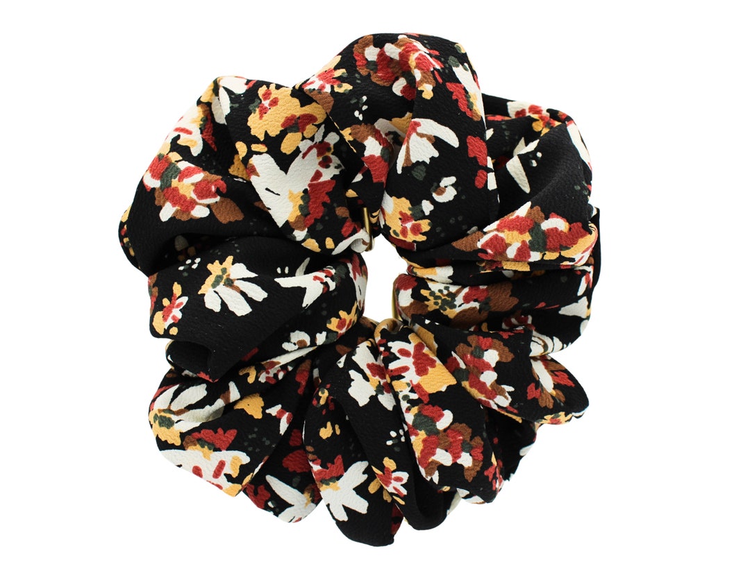 Jumbo Floral Scrunchie: Handmade Boho Hair Tie - Etsy