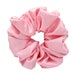 Jumbo Pink Satin Scrunchie, Hair Fashion, Ponytail Holder, Cute ...