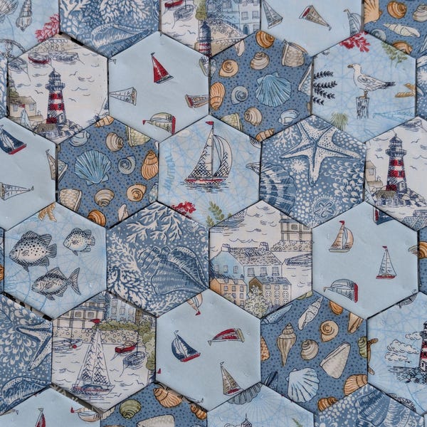 Nautical Fabric - Etsy UK
