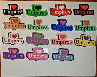 We Love Umpires Stickers for Helmet - Etsy