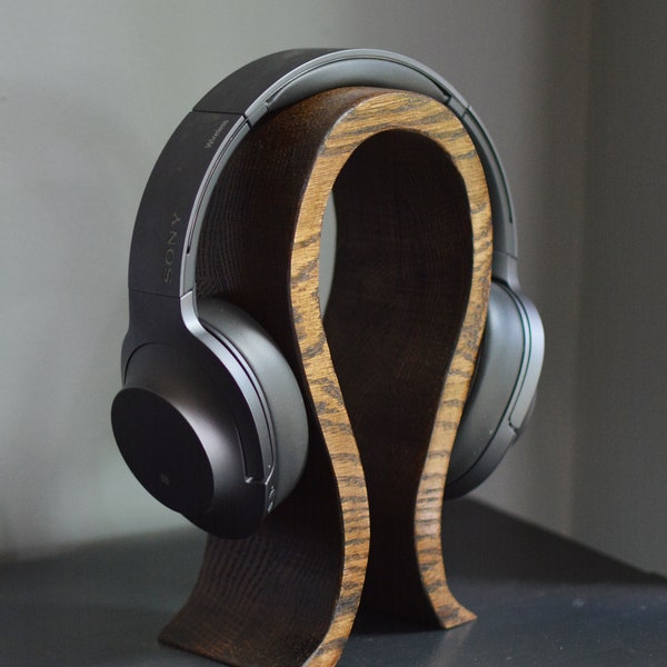 Wood Headphone Stand - Etsy