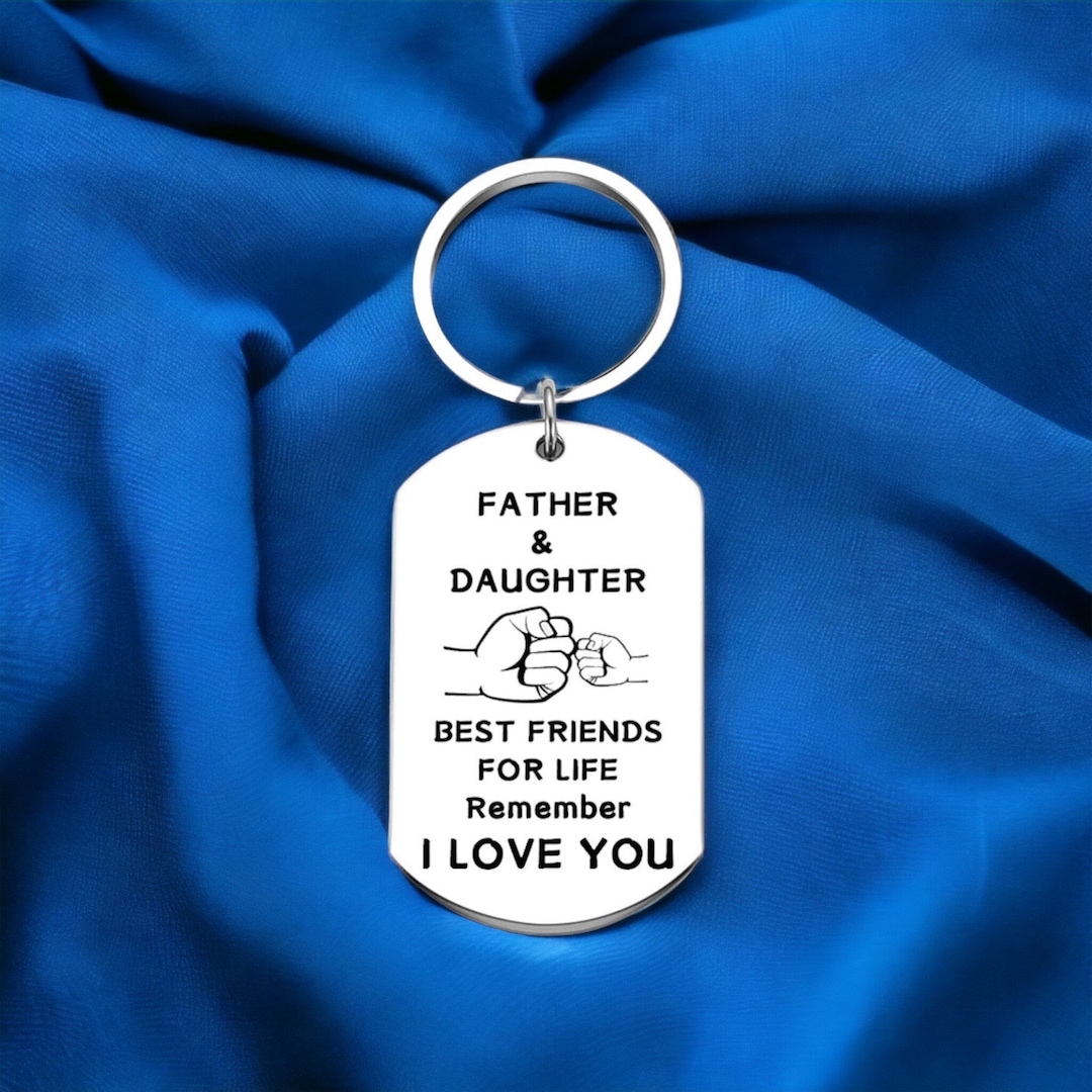 Personalized Father and Daughter Keychain - Best Friends for Life ...