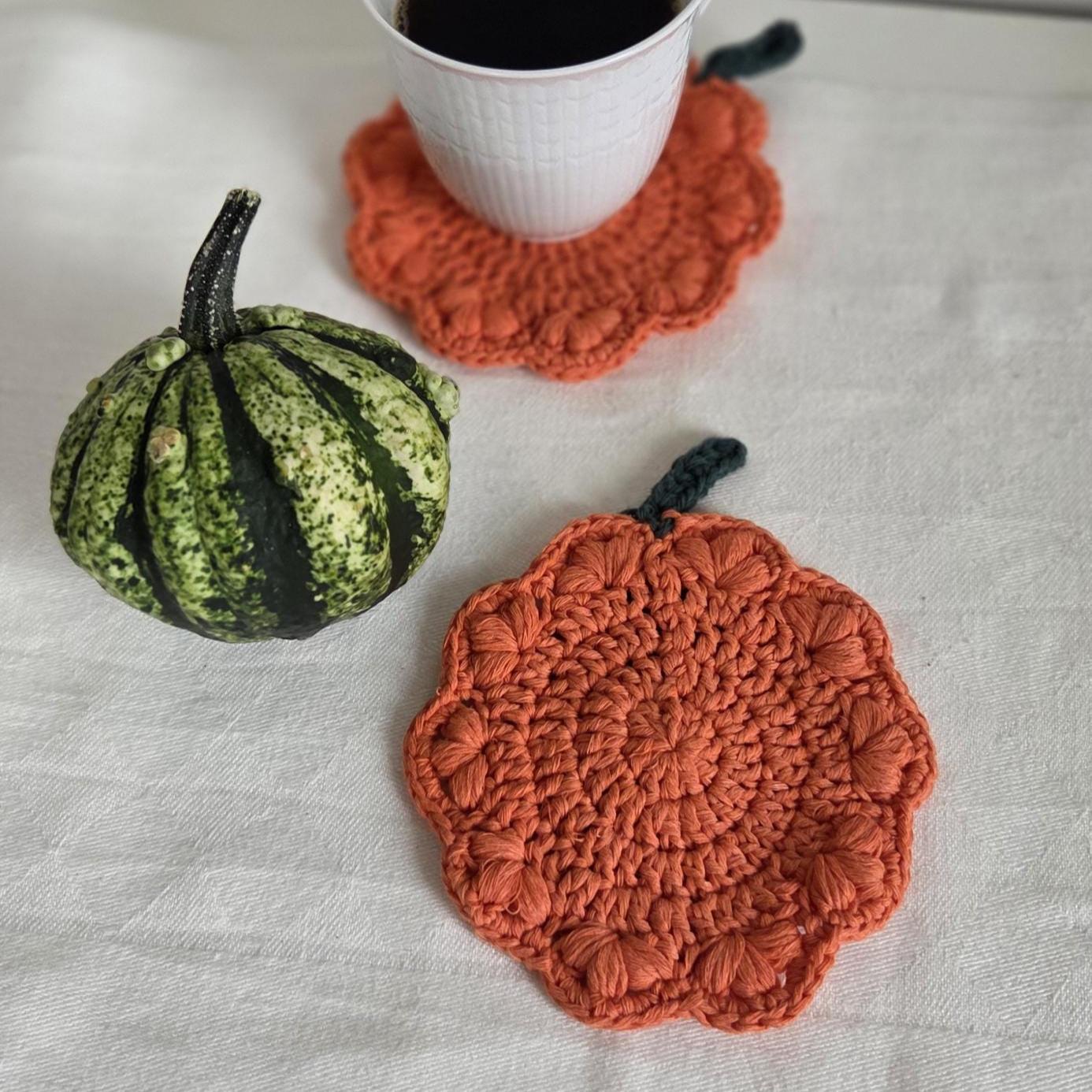 Summer Coaster Flower & Placemat Crochet Pattern PDF - Pumpkin Option ...