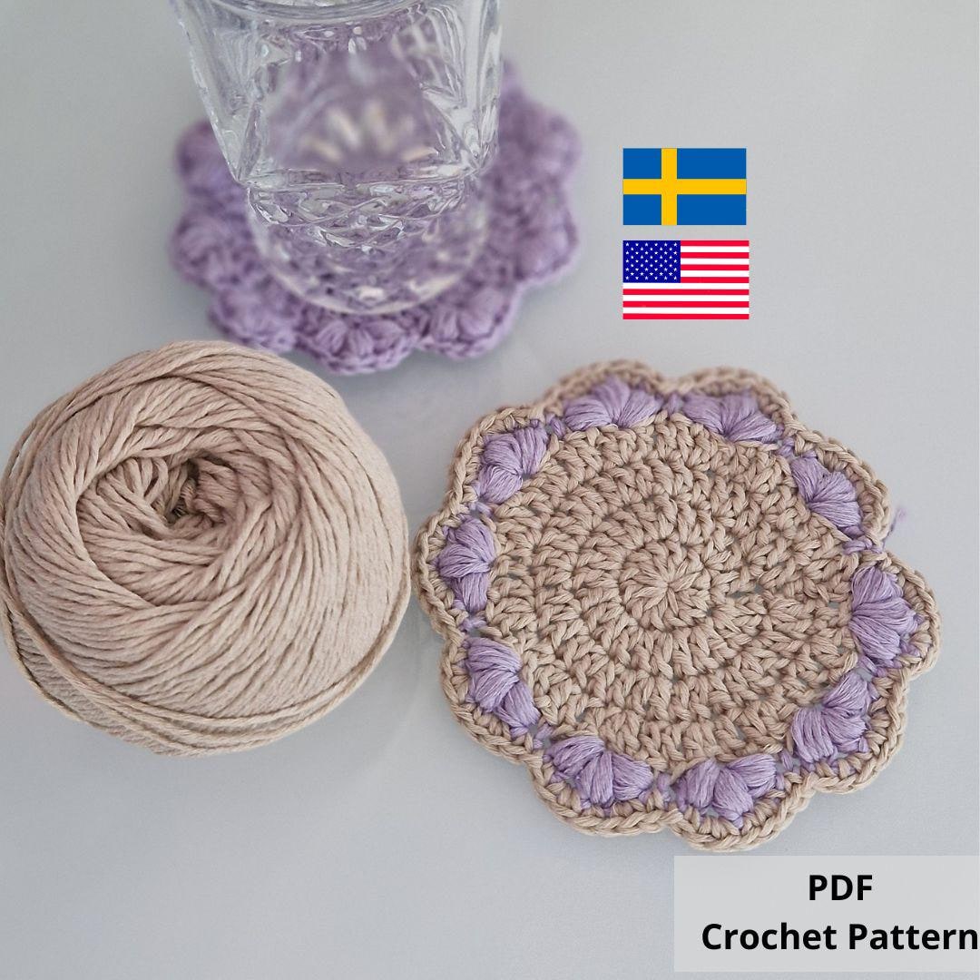 Summer Coaster Flower & Placemat Crochet Pattern PDF - Pumpkin Option ...