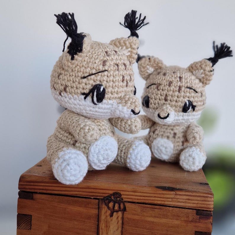 Lynx PDF Crochet Pattern (US + Se + DE Terms) / Lodjur Virkmönster ...